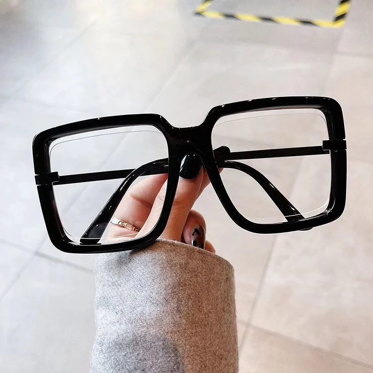 Vintage Retro Square Shape Glass Frames for Women Blue Light Blocking ...