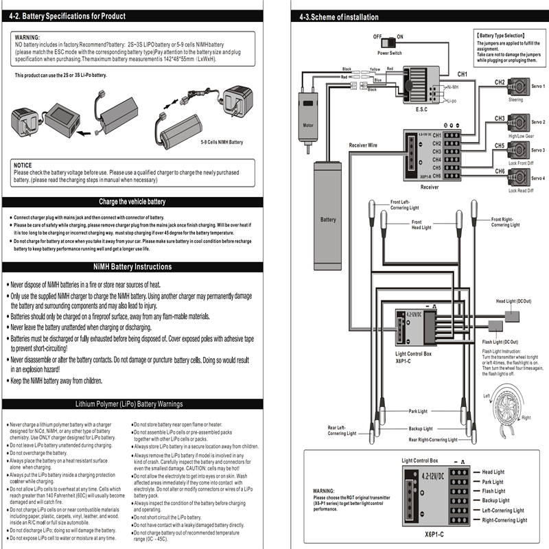 RGT EX86190 RESCUER 1/10 Realistic Crawler 4WD Real Hard-core R/C Off ...