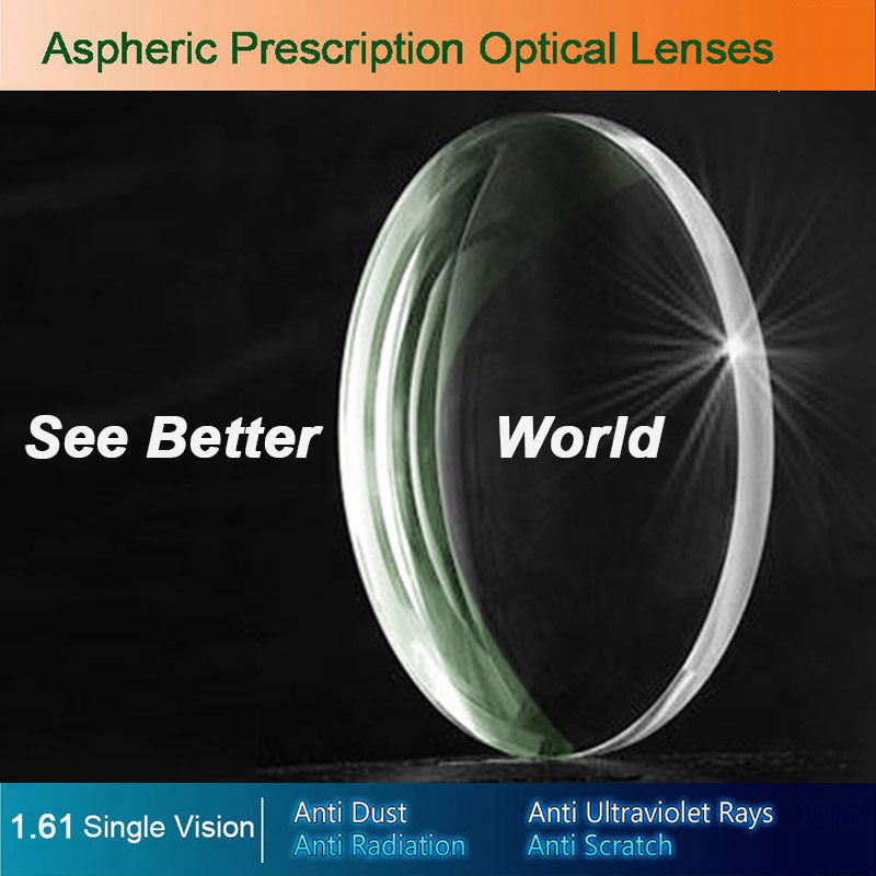 1.61 Single Vision Optical Glasses Prescription Lenses for Myopia ...