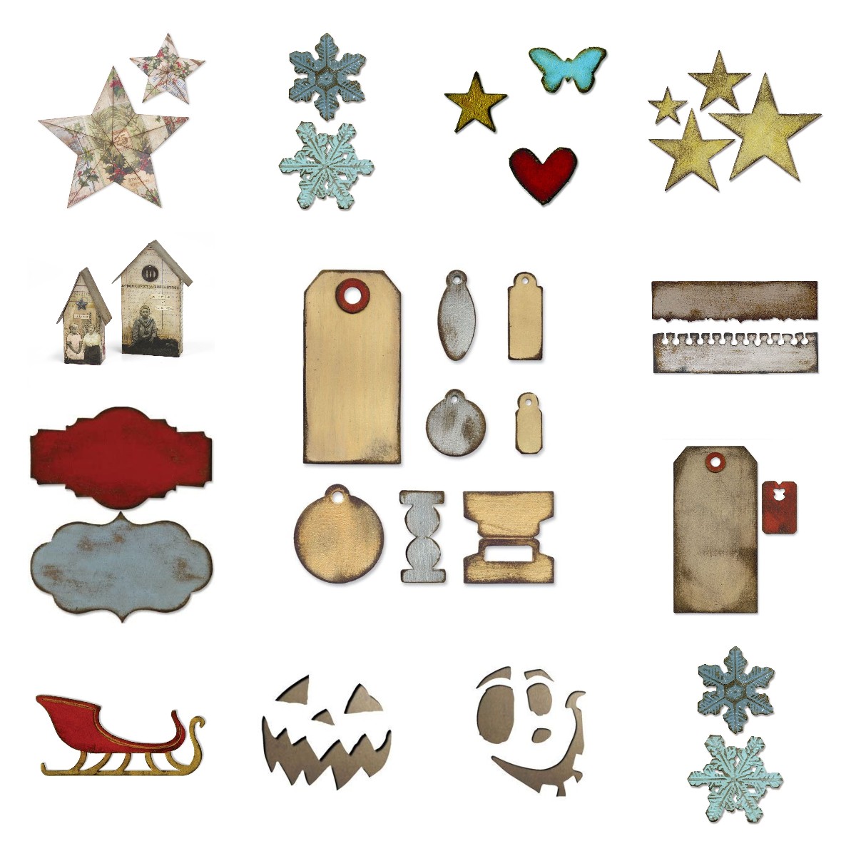 Nigikala Tags Halloween Grimace Metal Cutting Dies Craft Embossing Make ...