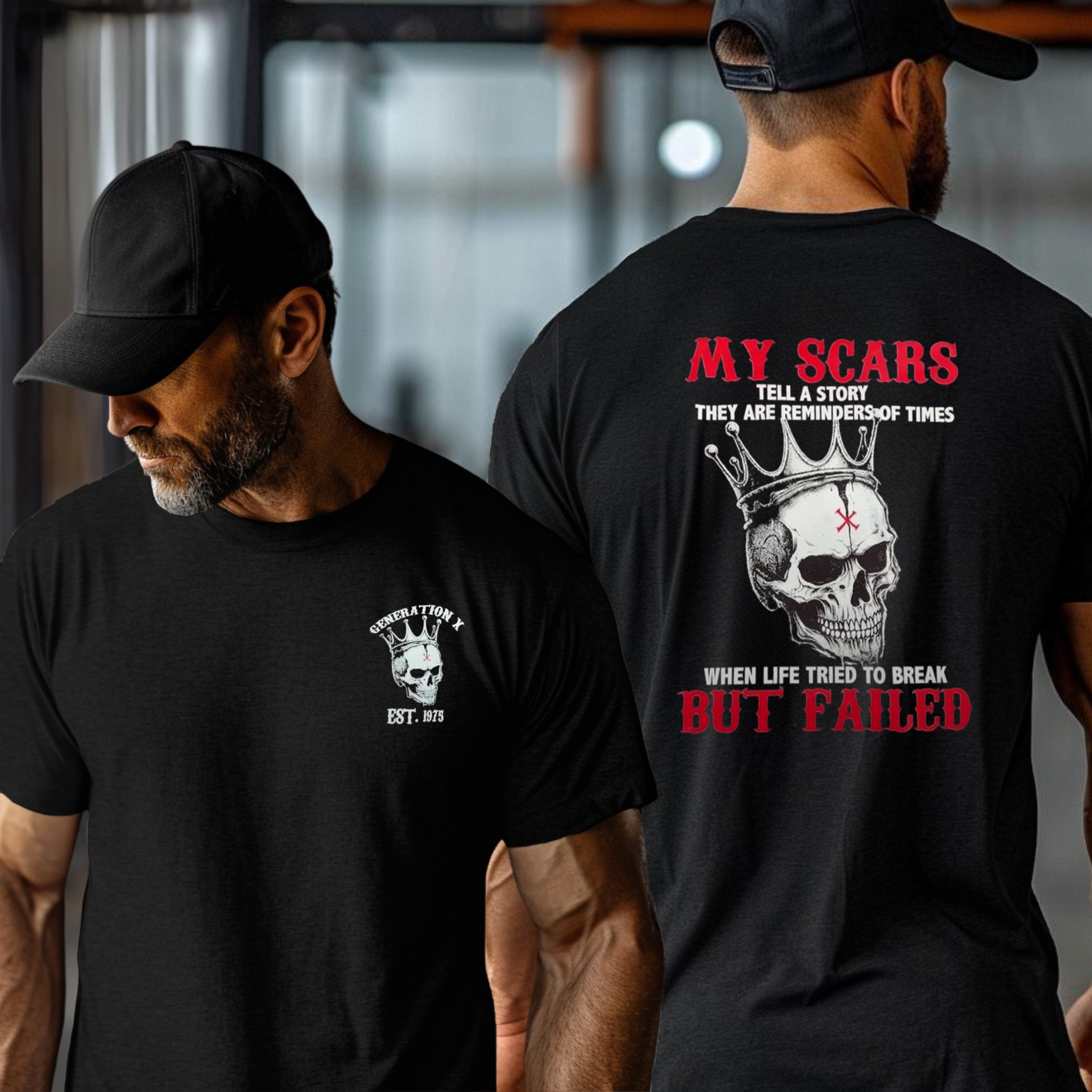 Custom My Scars Skull Shirt