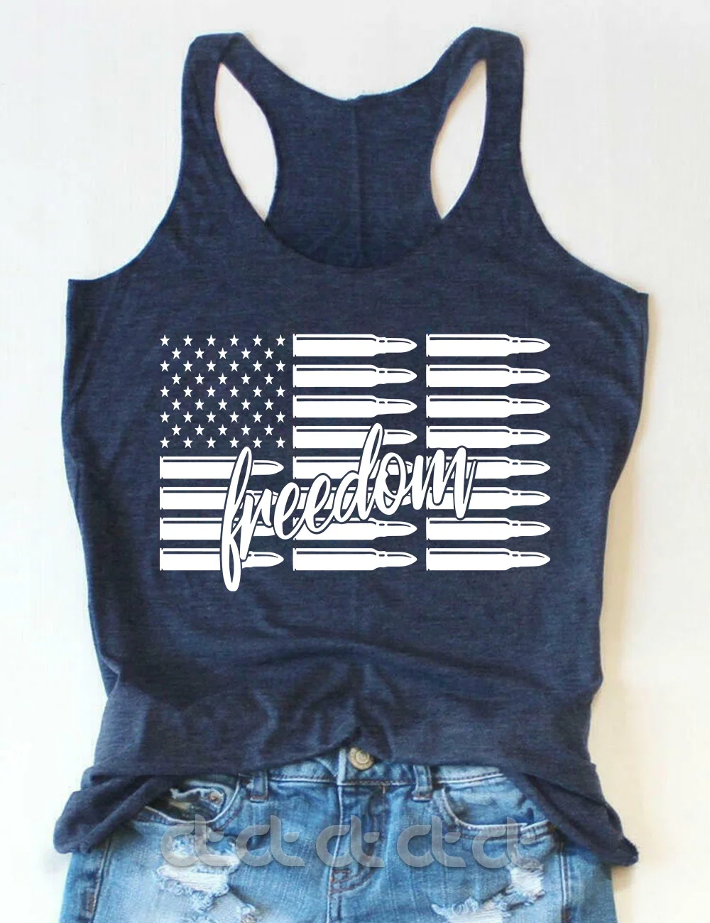 American Flag Freedom Bullets Tank