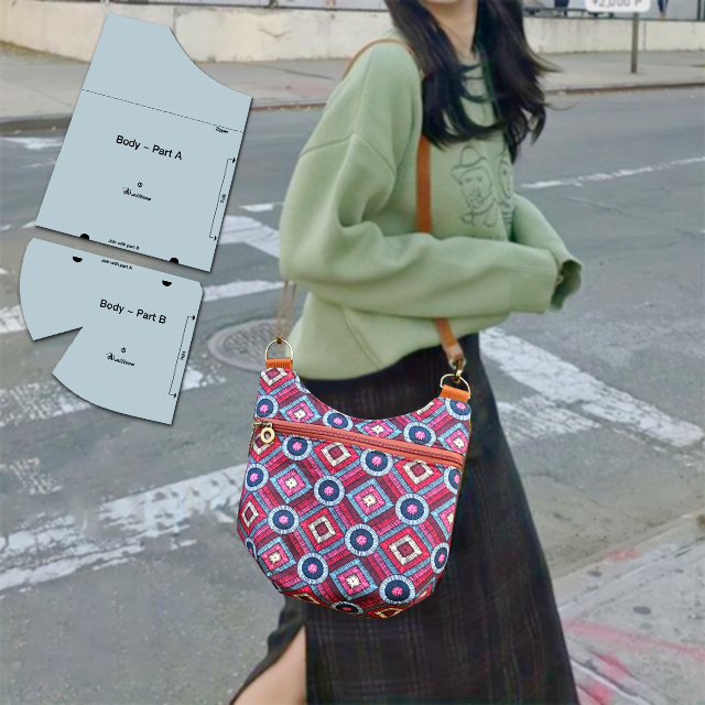 DIY Crossbody Bag Templates-With Instructions