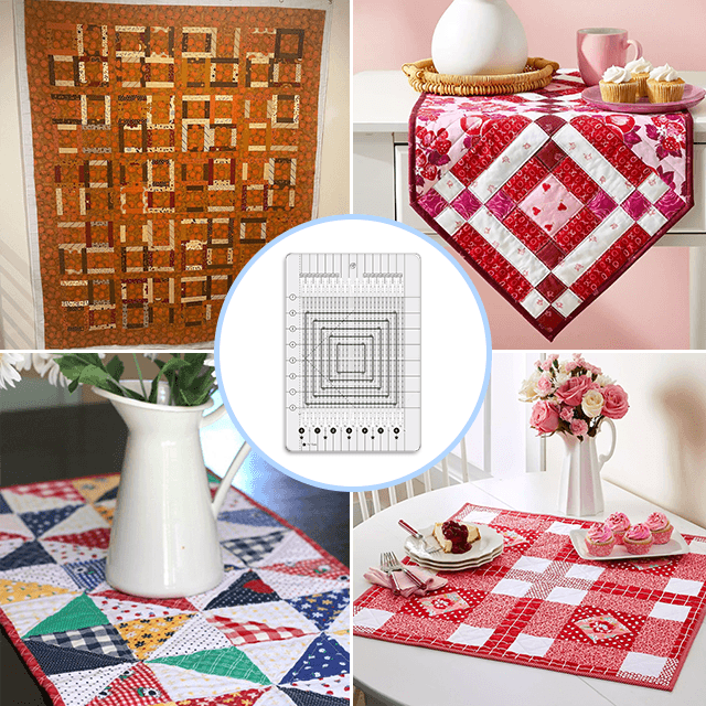 Quarters Mini Quilt Ruler-With Instructions