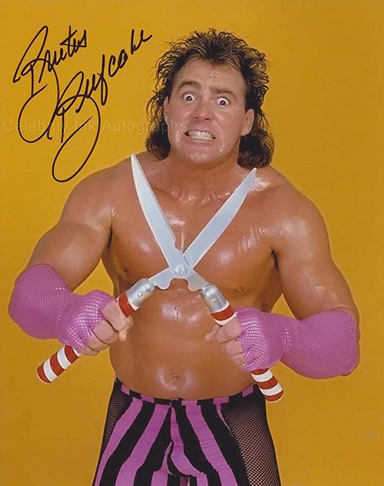 BRUTUS BEEFCAKE aka Ed Leslie - WWF/WCW Wrestler GENUINE AUTOGRAPH