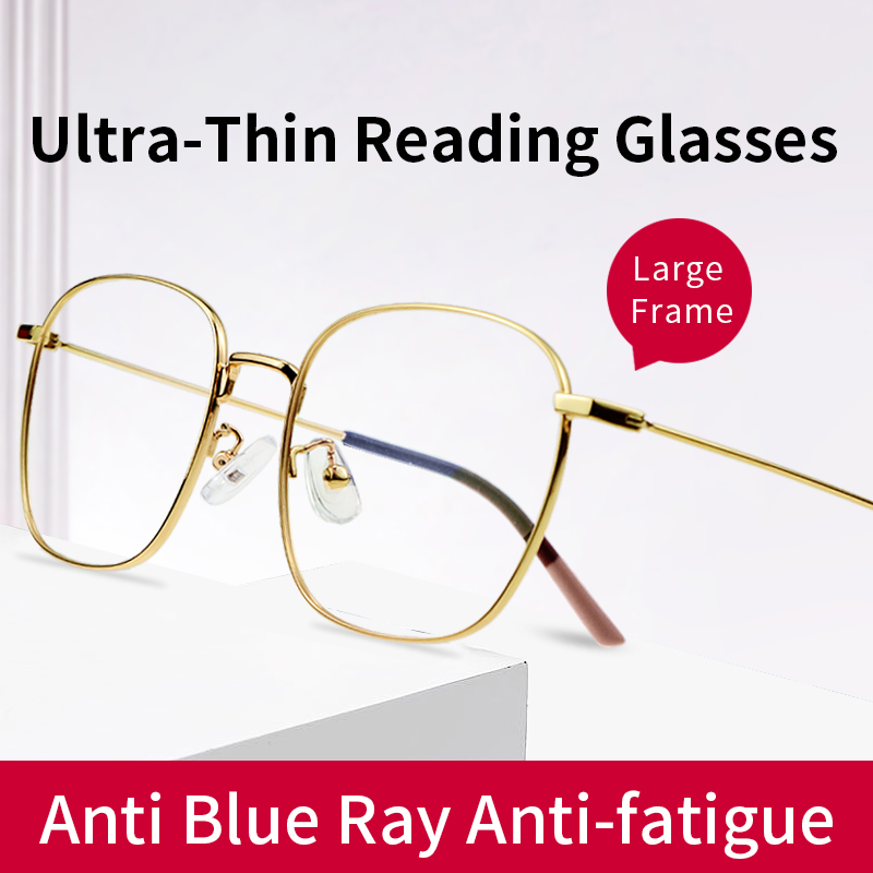 Stylish Ultralight Reading Glasses Ultra-Thin Hard & Multi-Coated Resin ...