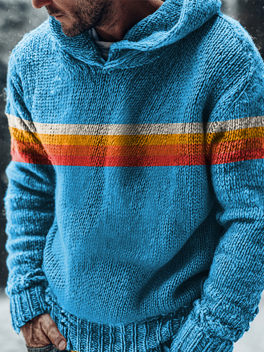 Light Blue Orange Gradient Stripes Sunrise Abstract Art Print Casual ...