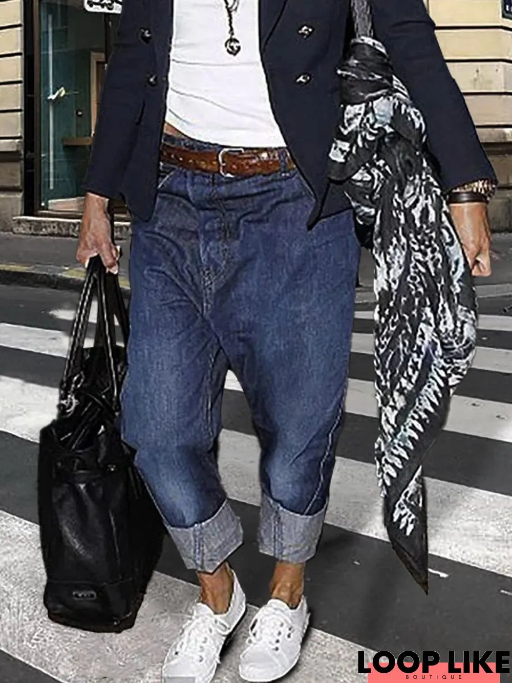 Cozy Plus Size Denim Jeans Jeans