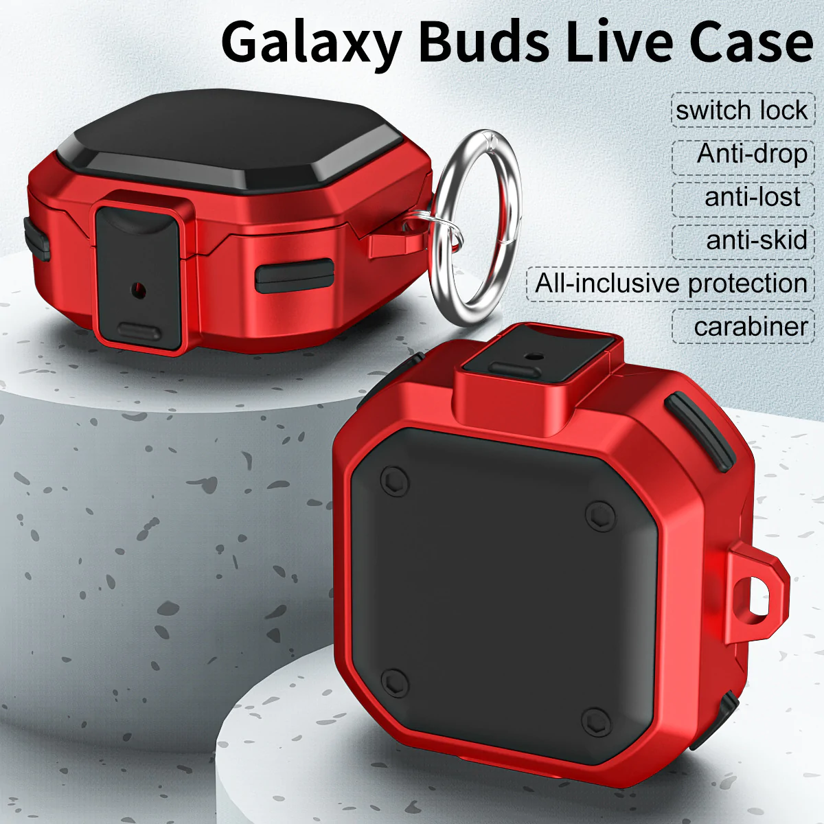 Suitable For Samsung Budspro/Buds live/Buds2pro Switch Buckle Headset Case