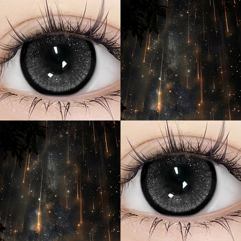 Broken Light Nebula Black Contact Lenses (6 months wear)