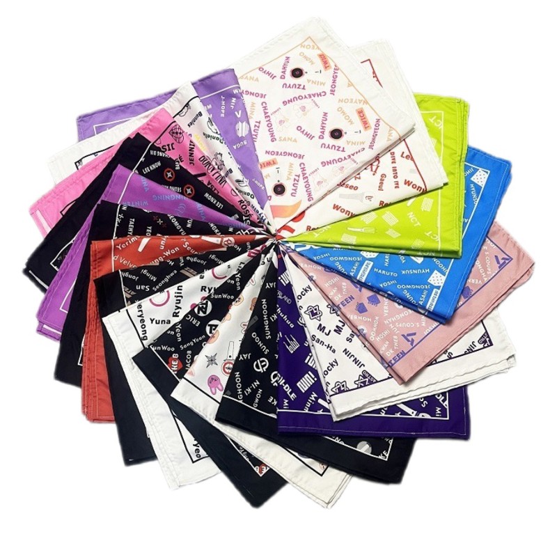 K-POP BTS BLACKPINK Stray Kids ENHYPEN ATEEZ SEVENTEEN NCT TXT Bandana ...