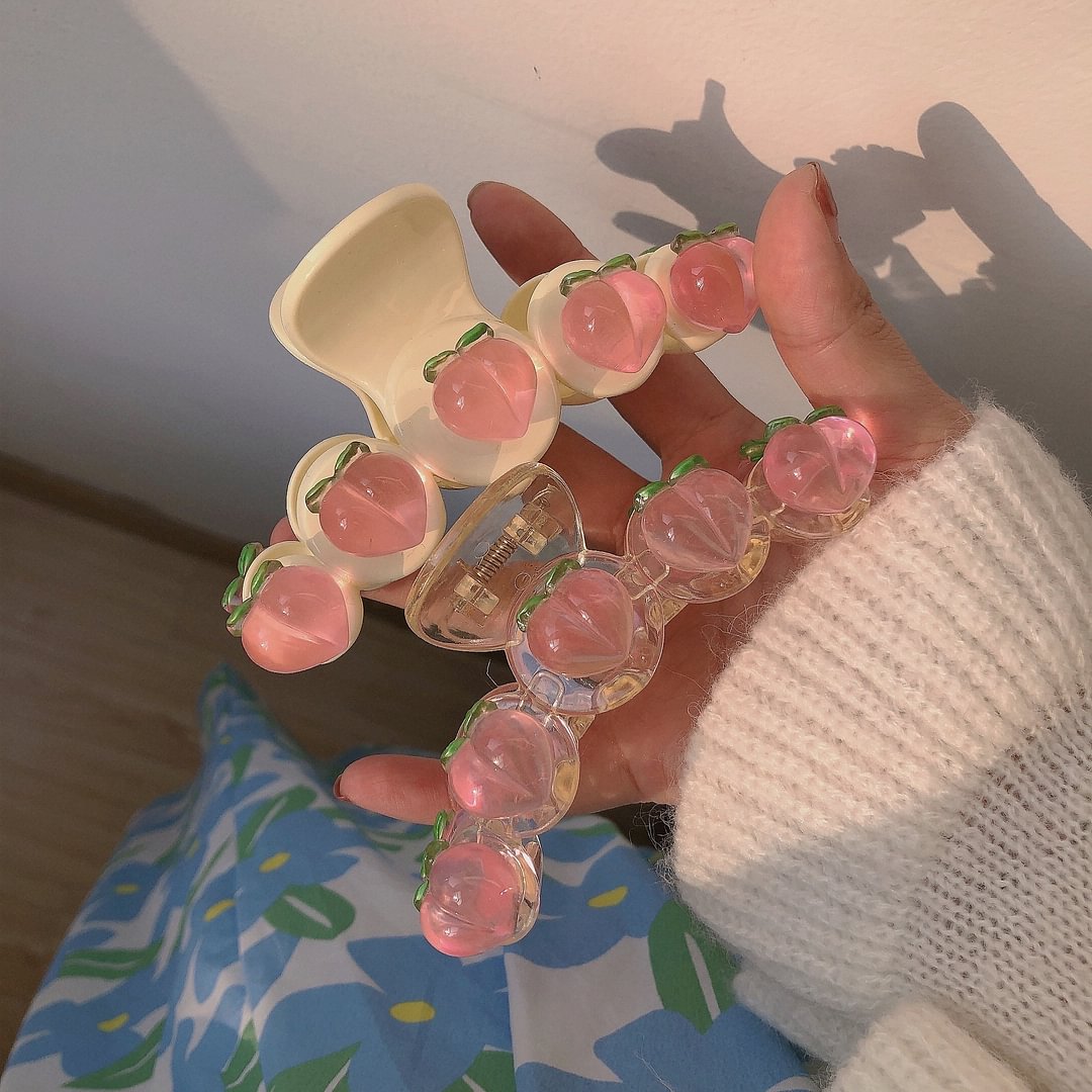 PINK PEACH CLAW CLIP