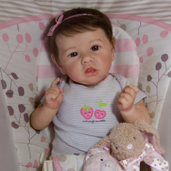Dollish 22"Little Mallory Reborn Saxia Baby Doll Girl, Realistic ...