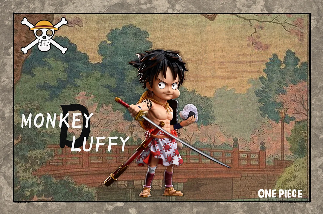 Samurai Monkey D. Luffy - ONE PIECE Resin Statue - A Plus Studios