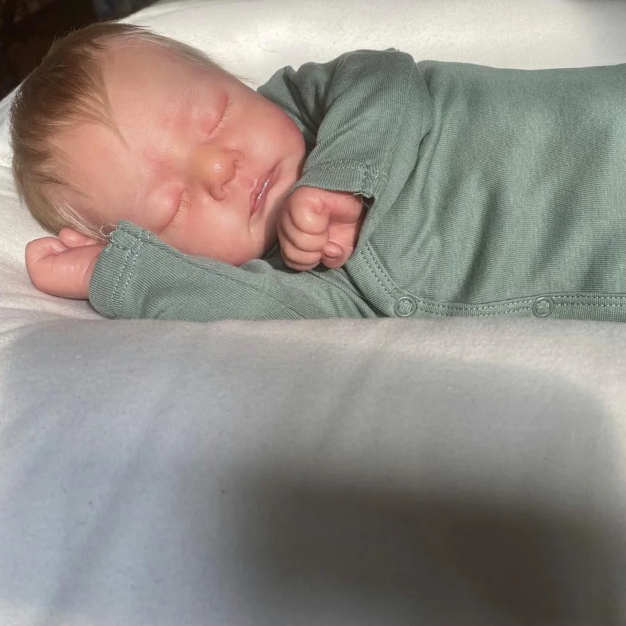 17" Sleeping Reborn Boy Doll Herbert,Unique Gift Set for Friends