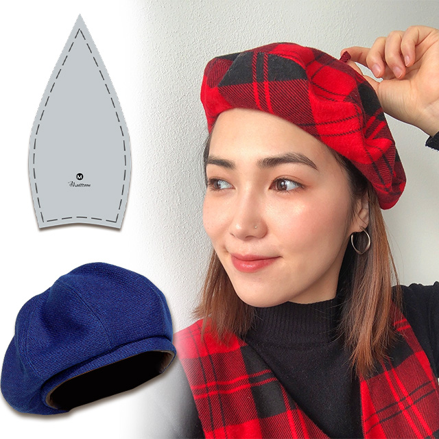 Handmade Beret Hat Tutorial - With Template