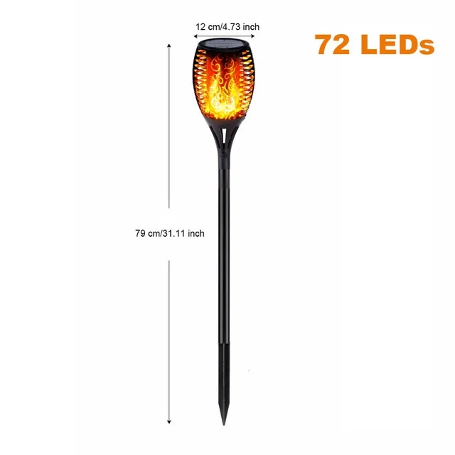 LED Solar Flame Lights Outdoor IP65 Waterproof Led Solar Garden Light ...