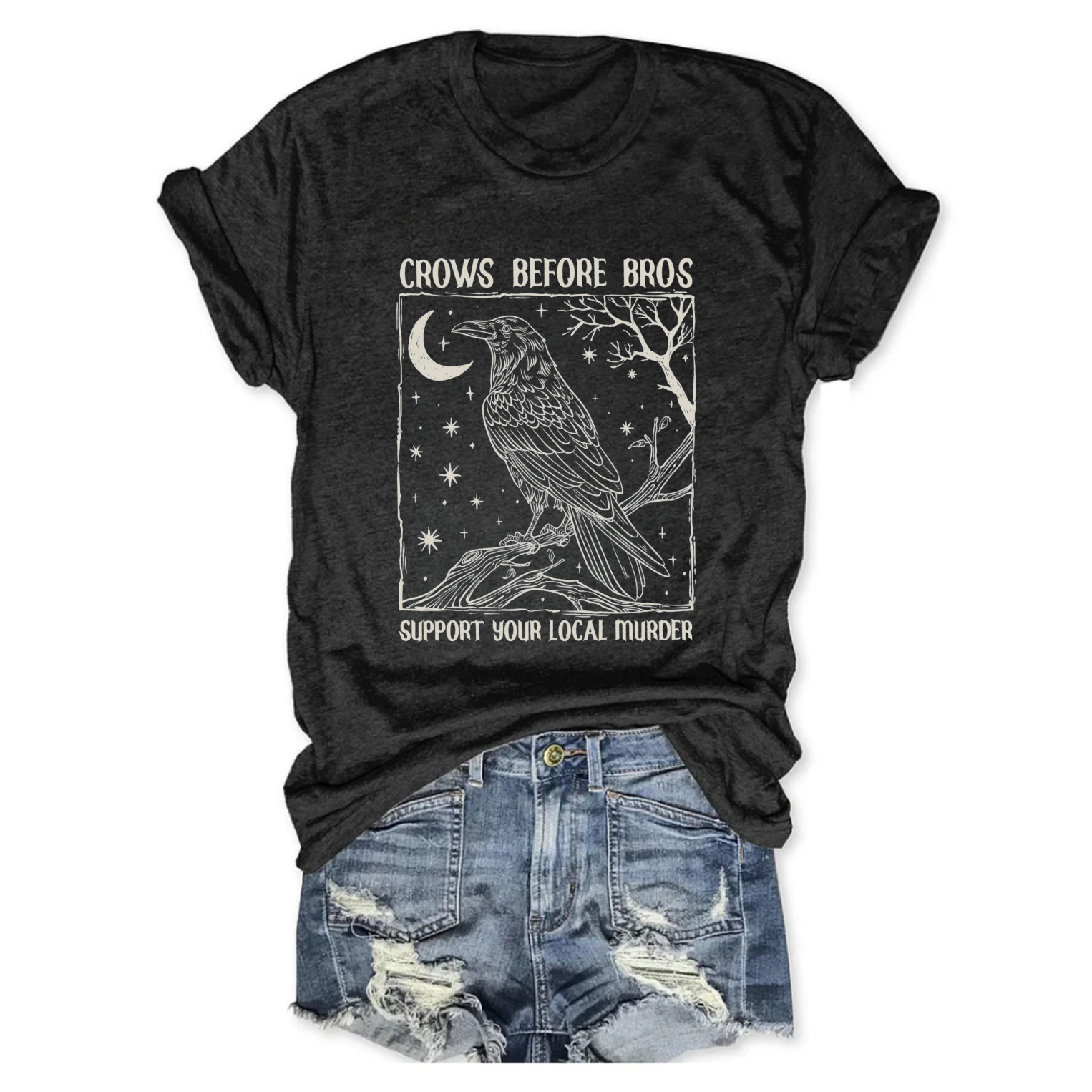 Crows Before Bros Tee