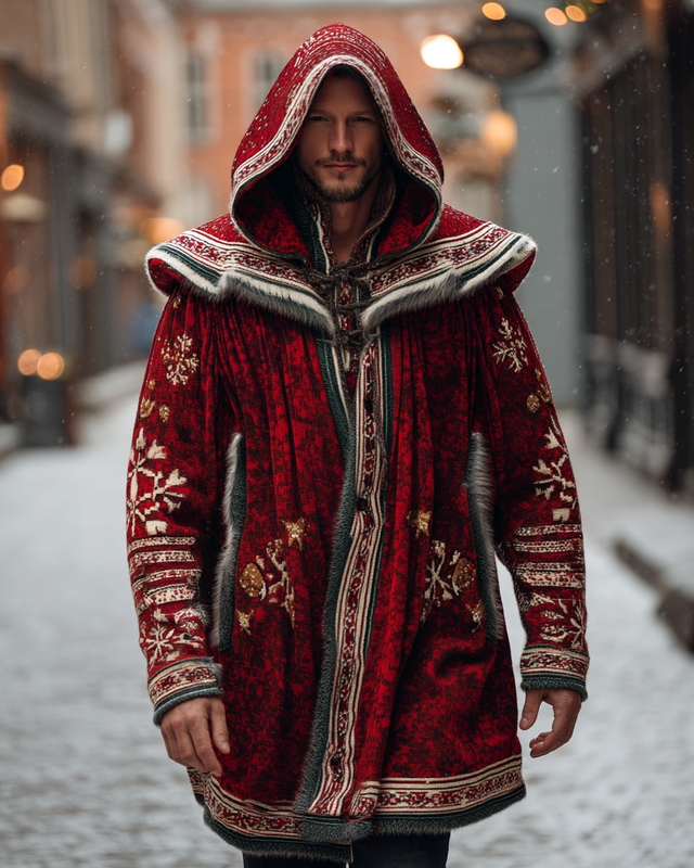 Men's Christmas Party Cape Coat 3553