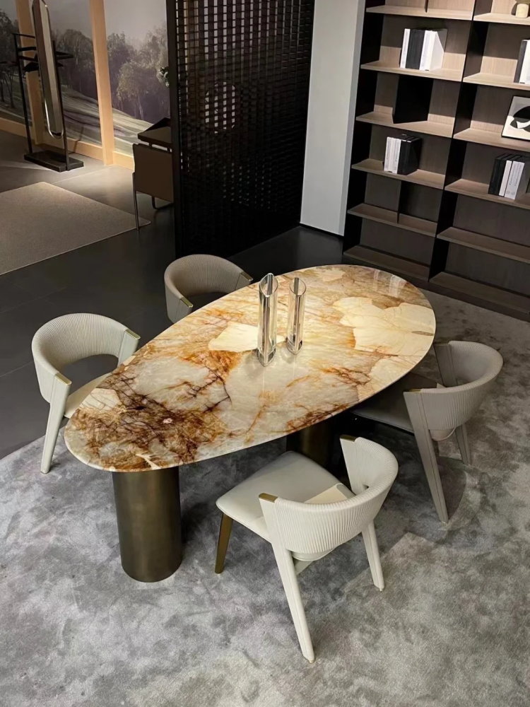 Baxter Lagos Marble Dining Table - L160/180/290 Cm