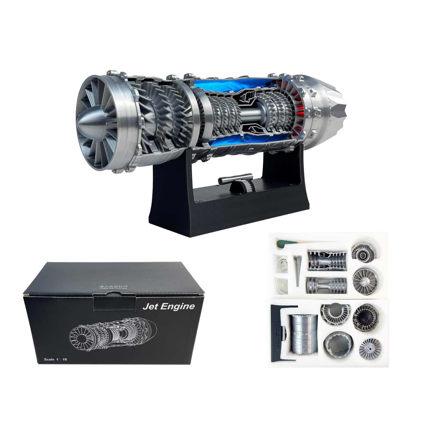 J35/J79 Fighter Aircraft Turbojet Engine Model