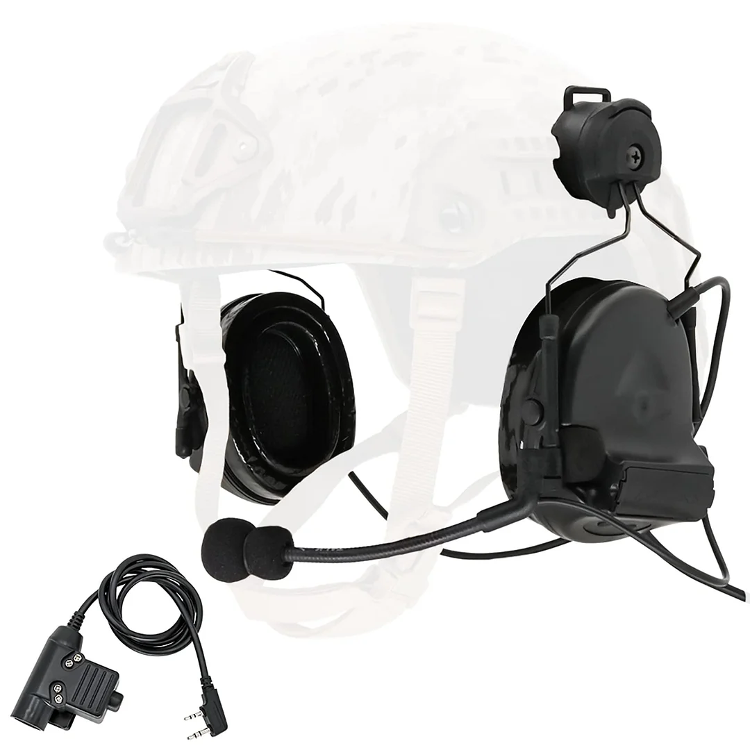 Tactical Headset with ARC Rail Adapter Hearing Protection with Gel Ear ...