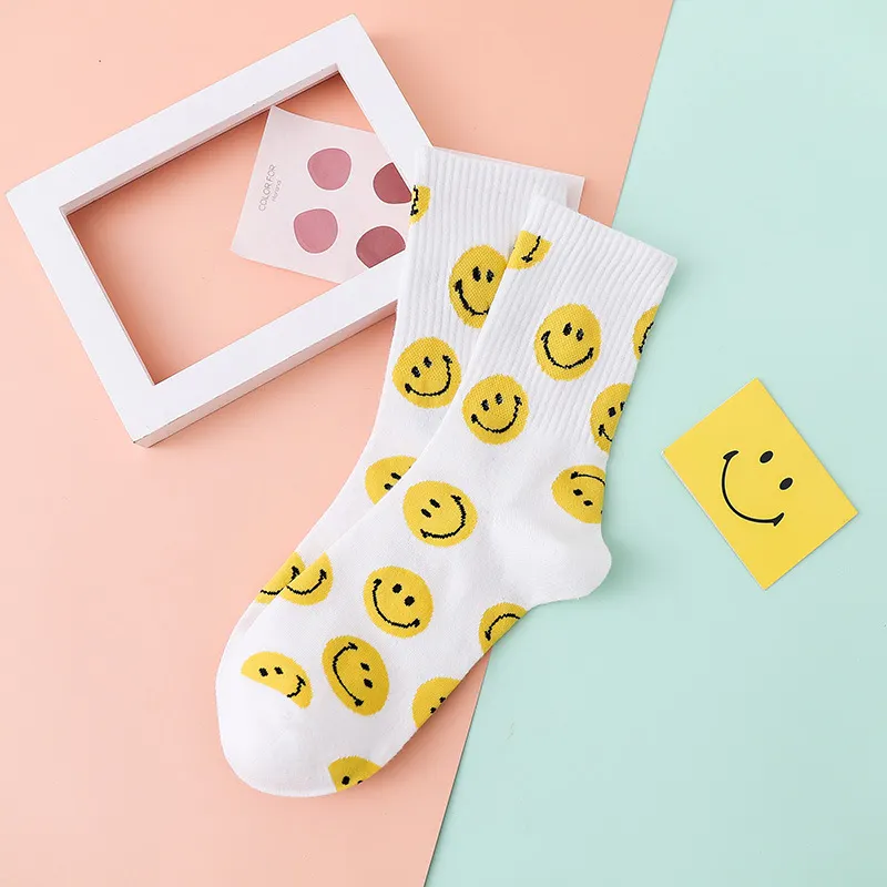 RAINBOW SMILEY SOCKS (4 pairs)