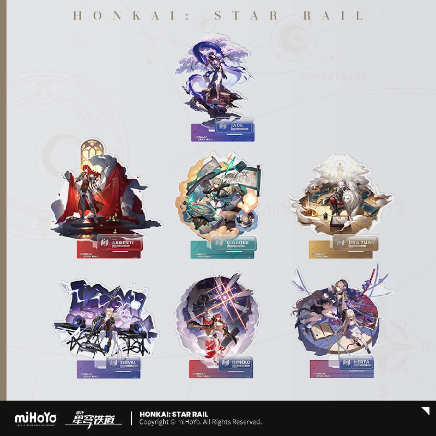 Honkai Star Rail Characters Acrylic Stand Figure [Original Honkai ...
