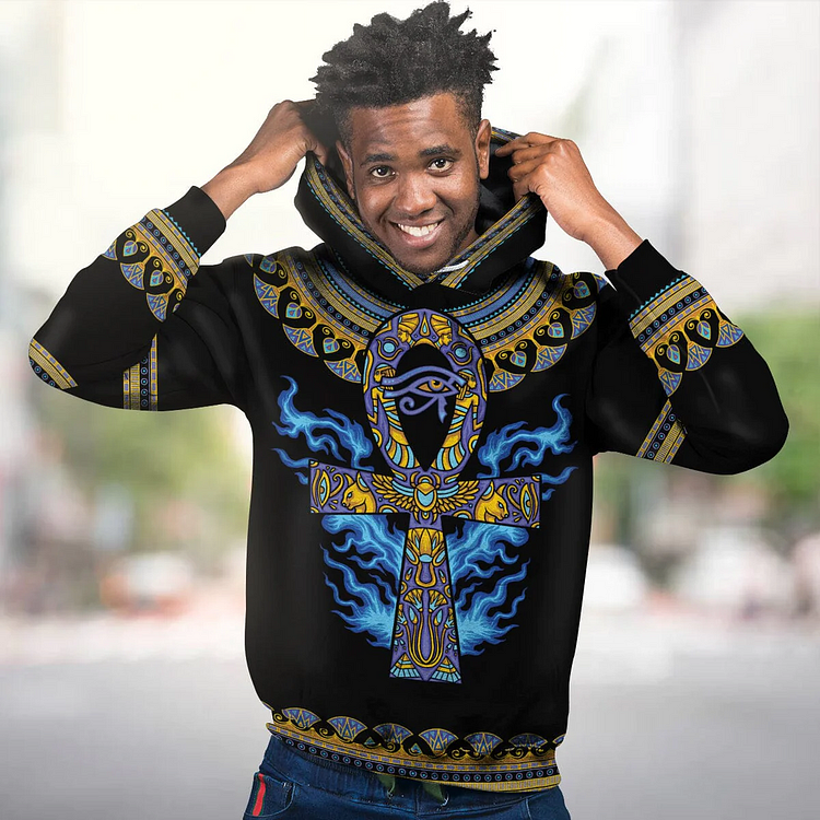 USA Ankh Ft Eye Of Ra All-over Hoodie