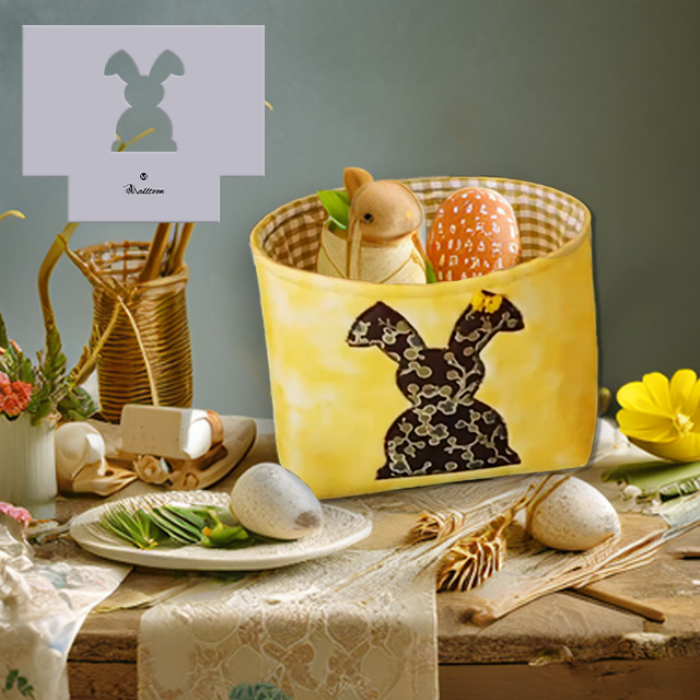 Rabbit Gift Basket Template & Instructions