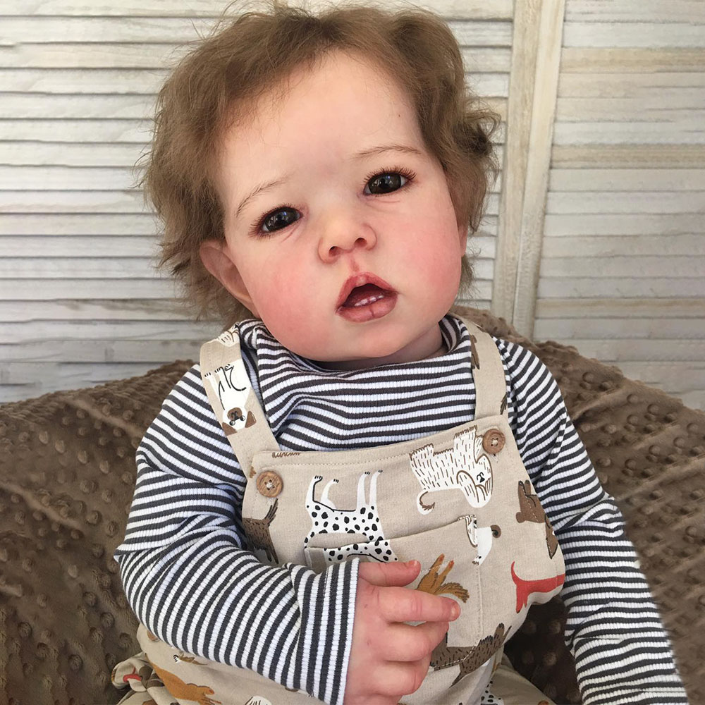 20'' Look Real Baby Doll Boy Named Gerada with Bottle and Pacifier Real ...
