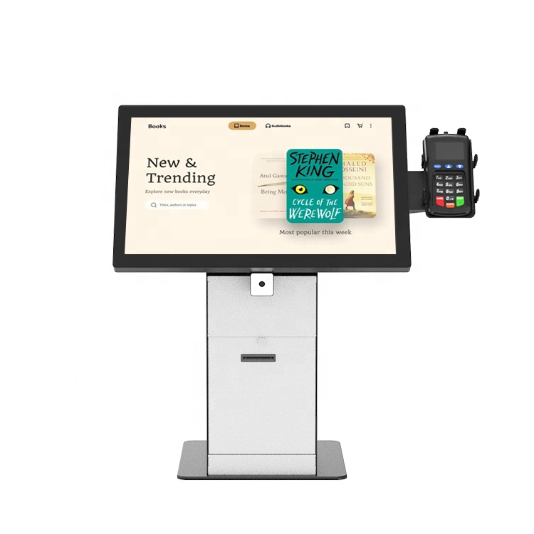 RFID Library and Hotel 21.5-inch HD touch screen RFID self service ...