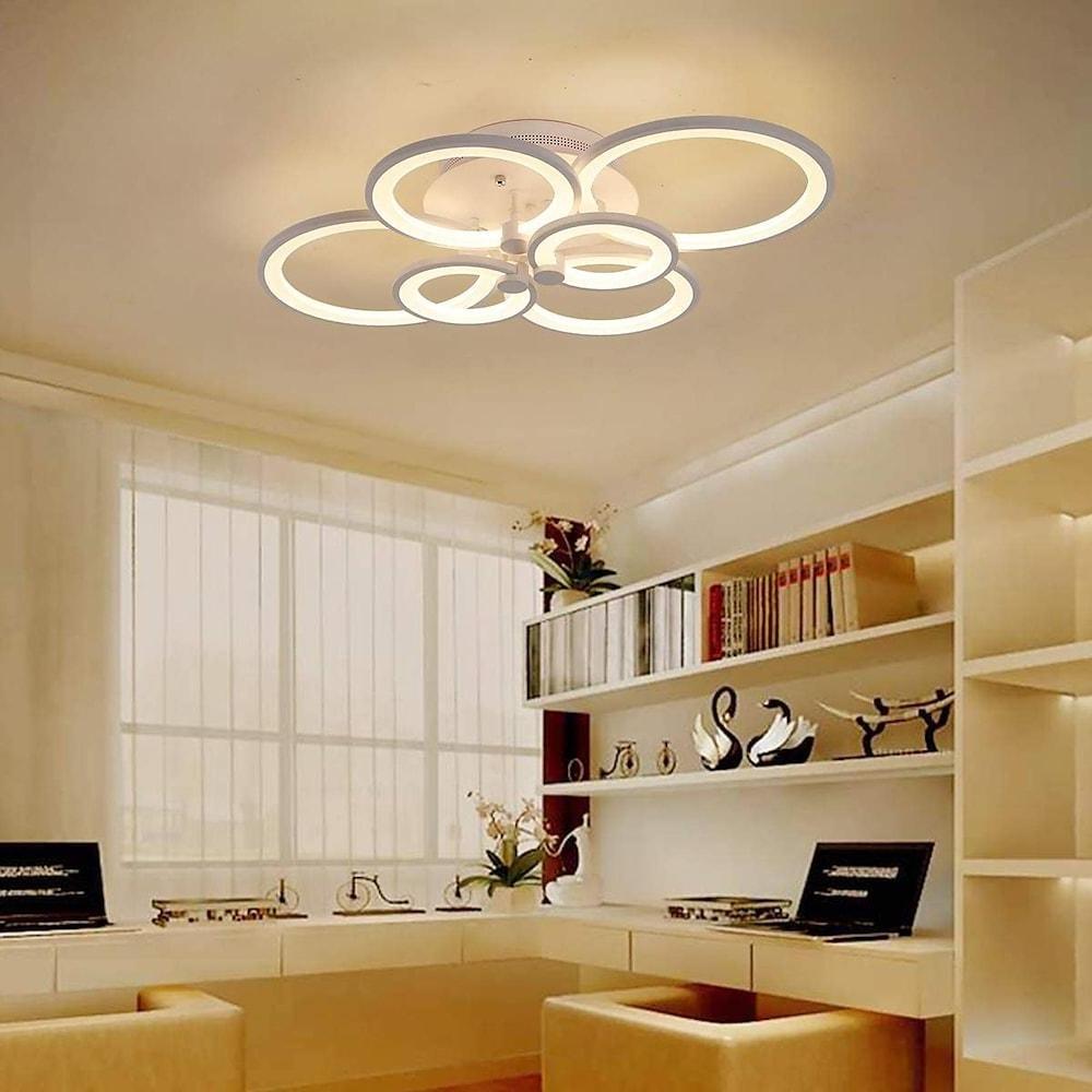 Overlapping Circles Modern Flush Mount Ceiling Light LED Light