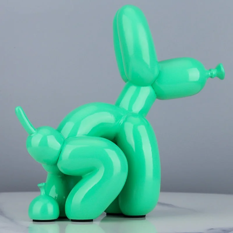 Creative Poop Balloon Dog Statue Home Decoration Modern nordic Cute ...