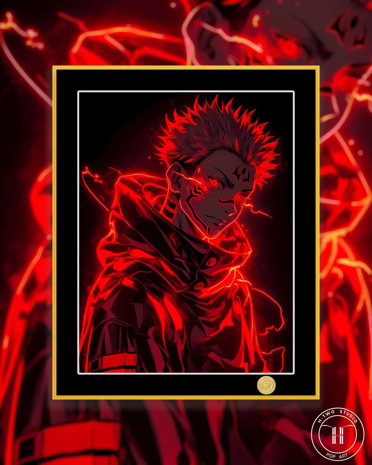 Ryomen Sukuna Decorative Painting - Jujutsu Kaisen - H-TWO Studio
