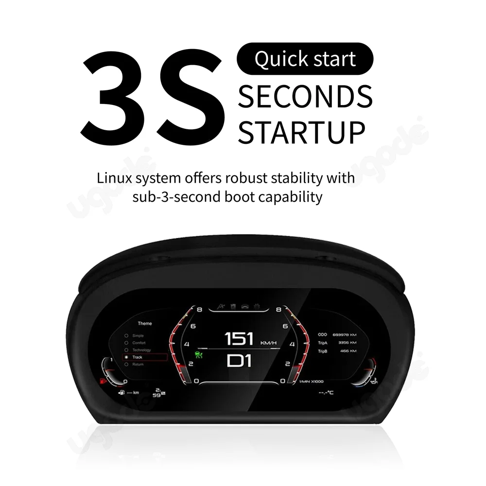 11" LCD Digital Cluster Instrument Speedometer Dashboard For BMW Z4 E89