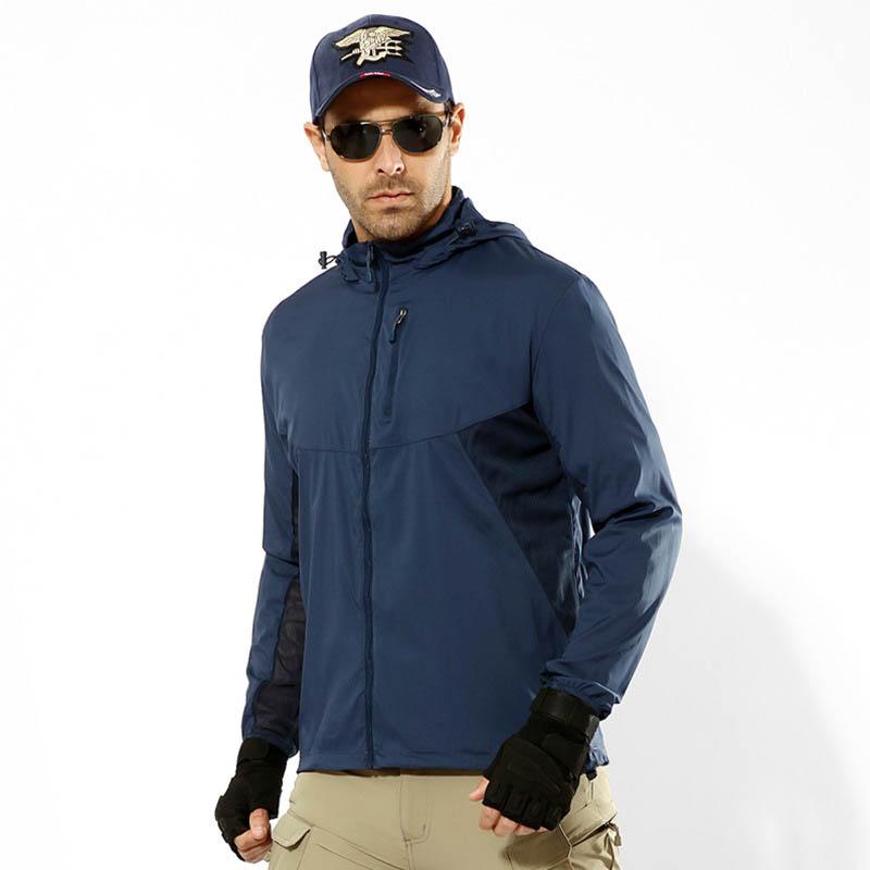 Tactical Elastic Breathable Wind Shell Lapel Men's Jacket