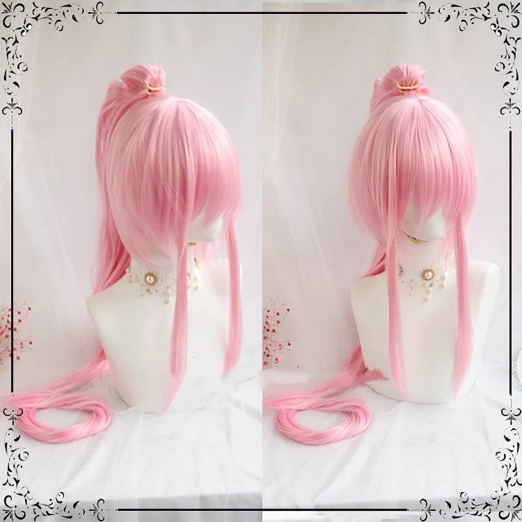 Zero Two Ponytail Cosplay Pink Wig BE915