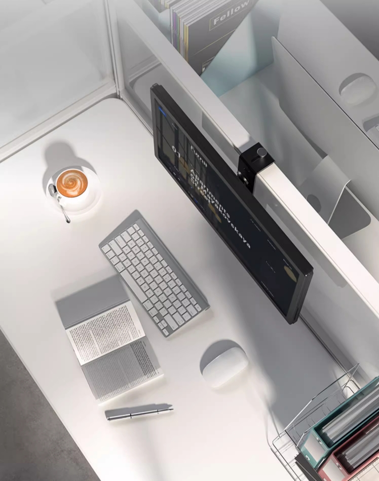 Monitor Stand Office Screen Hanger Display Partition Increased Computer ...