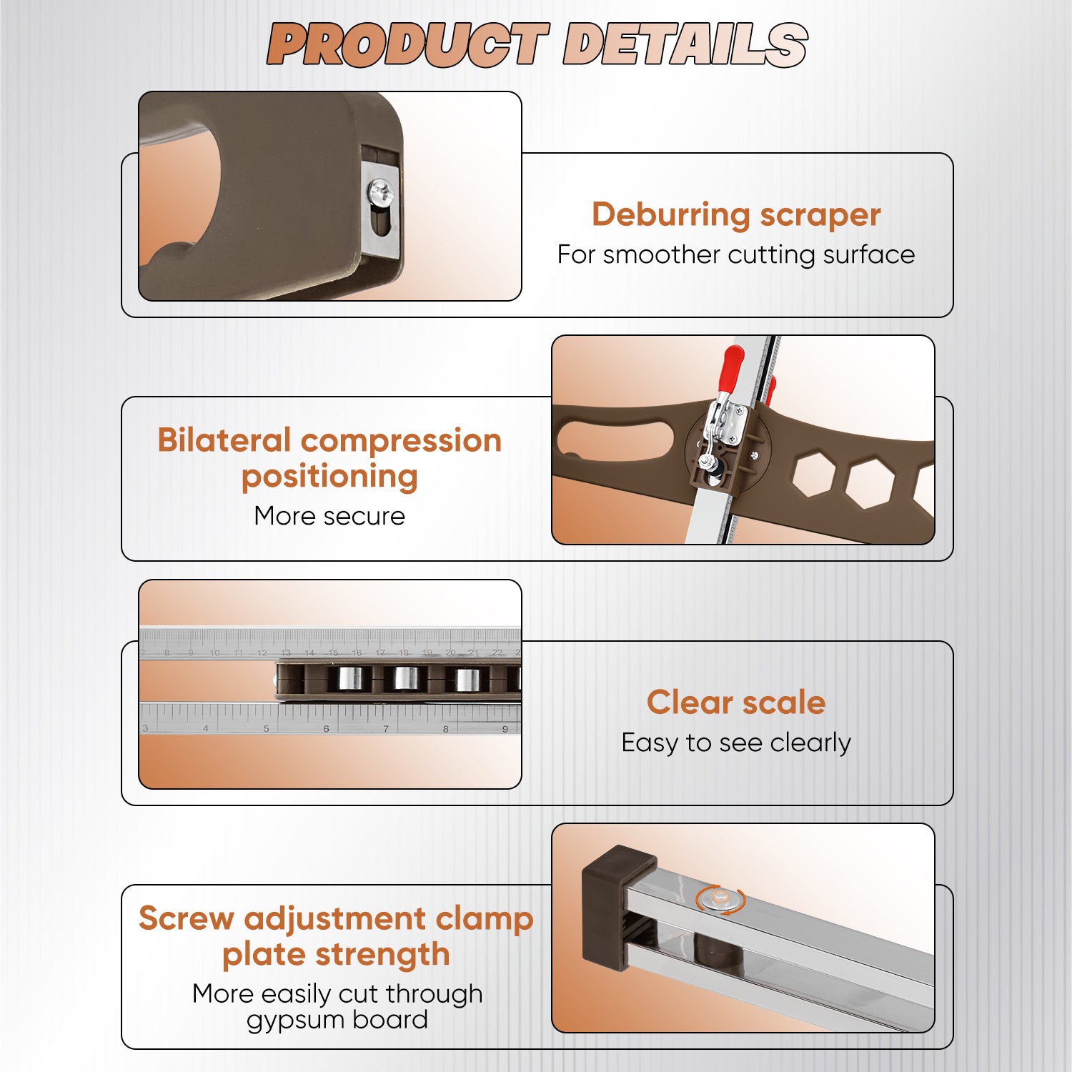 Saker Foldable Drywall Cutter with Wheels