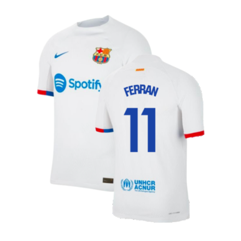 FC Barcelona Ferran Torres 11 Away Shirt Kit 2023-2024