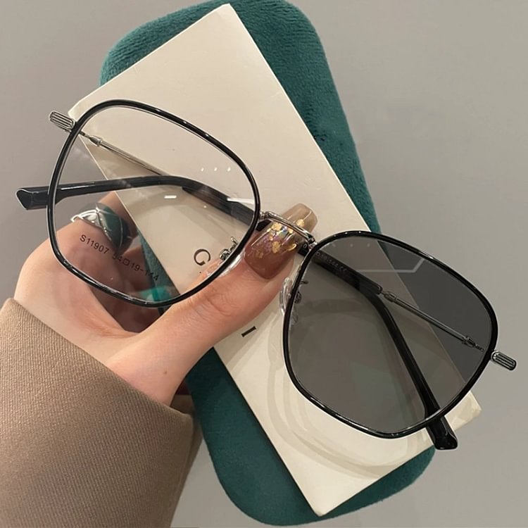 Outdoor Ultraviolet-proof Photochromic Sunglasses Trendy Minus Sight ...