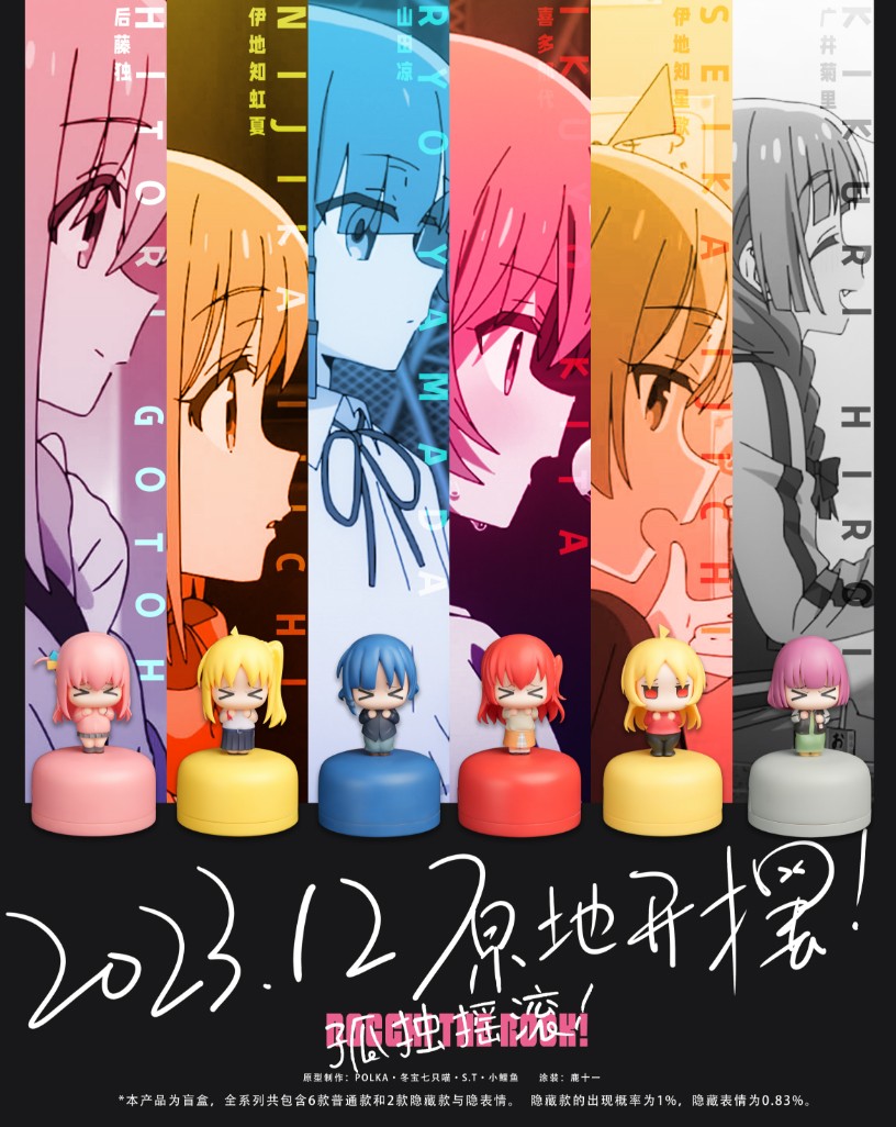 Licensed Chibi Ver. Shaking Head of Characters in Bocchi the Rock ...