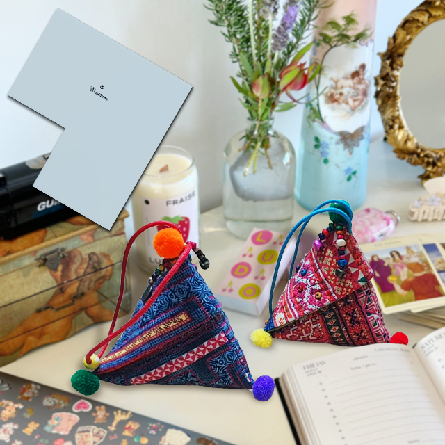 【No Zipper】 Triangular Bag Sewing Template - With Instructions