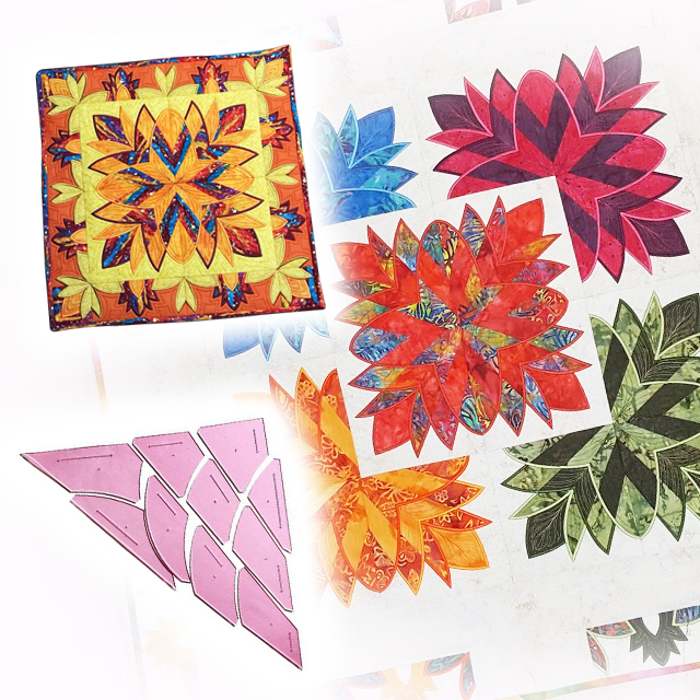 Cleopatra's Fan Patchwork Template Set