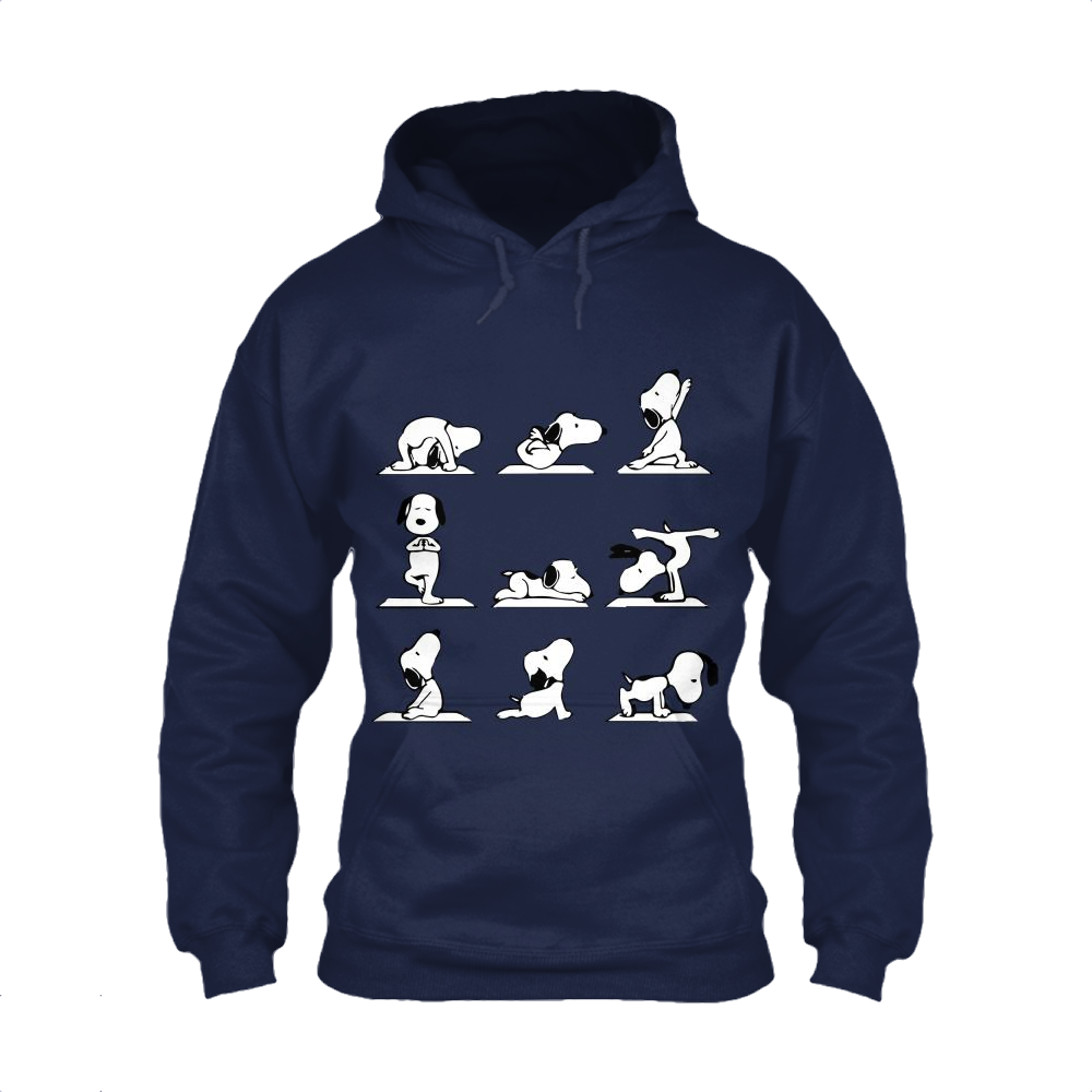 Snoopy Different Yoga Poses, Snoopy Classic Hoodie