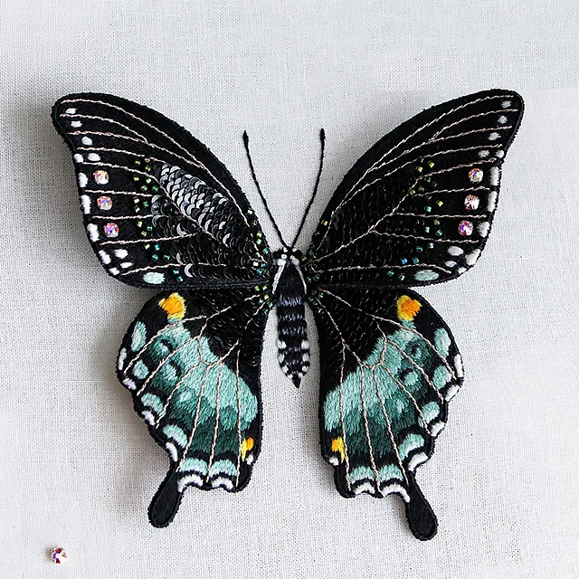 3D Butterfly Embroidery Thread Painting With Tutorial