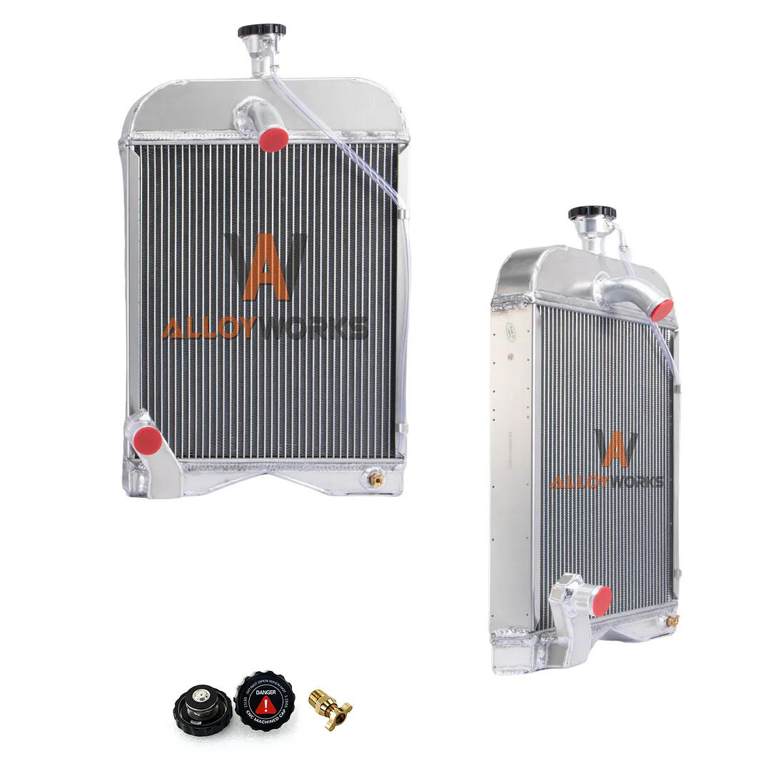 Alloyworks 8N8005 Tractor Radiator For Ford 9N 2N 8N Models 3 Rows Core ...