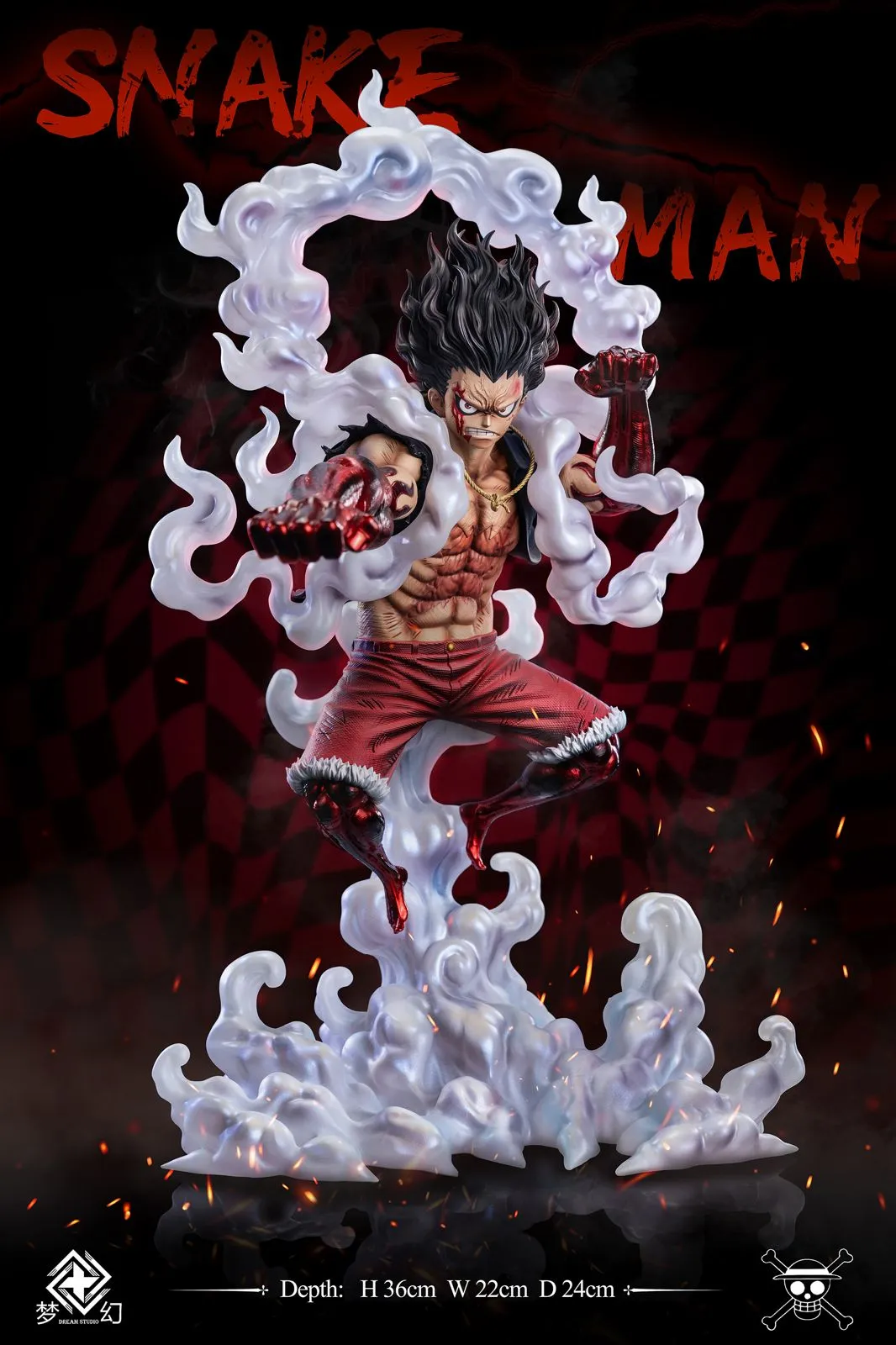 POP Scale Gear 4 Snakeman Monkey D. Luffy - ONE PIECE Resin Statue ...