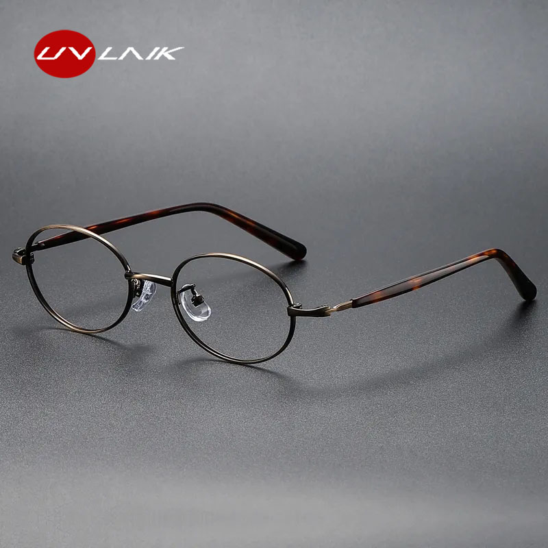 Retro Elliptical Myopia Frame Eyeglasses Women Artistic and Trendy ...